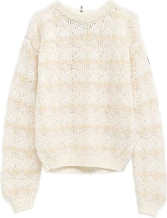 Moncler pull à rayures - Tons neutres