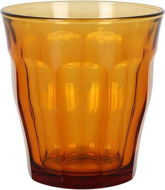 Duralex Set 4 Gl&auml;ser geh&auml;rtetes Glas 31cl stapelbar, robuste K&uuml;chengl&auml;ser f&uuml;r Wasser Saft Limonade, t&auml;glicher Gebrauch, Bunte Farben, sp&uuml;lmaschinenfest, Picar