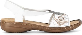 Rieker Sandalen Rieker 608B9-80 Wei&szlig;