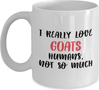 SpreadPassion Ziegen-Kaffeetasse, Ziegen-Geschenke, Geschenke f&uuml;r Ziegen, Ziegen-Tasse, Geburtstags-Weihnachtskorb, Gag-Geschenkidee