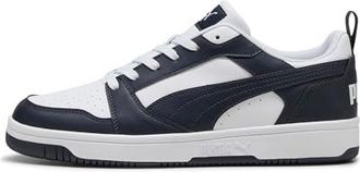 Puma Puma Rebound V6 Low, Basket Unisexe, Puma White-New Navy
