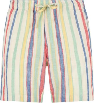 GANT Homme, Shorts, Multicolore, Taille: M Linen Shorts with Stripes