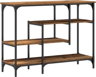 vidaXL Konsolentisch Altholz 100 x 35 x 75 cm Schichtholz und Metall Vidaxl