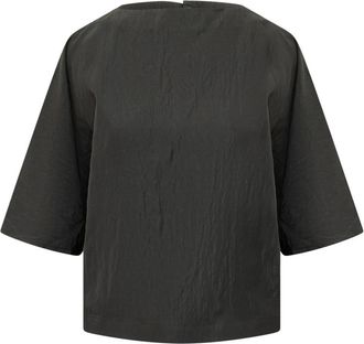 STUDIO NICHOLSON Femme, Blouses et Chemises, Noir, Taille: 34 FR Bascom1776 Short Sleeve Top