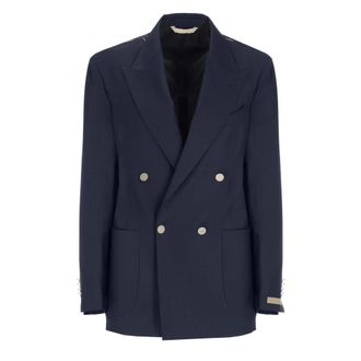 BRIGLIA 1949 Femme, Vestes, Bleu, Taille: 36 FR Blanchette Veste Crois&eacute;e