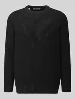 Selected Regular Fit Pullover aus reiner Baumwolle Modell BRAUN