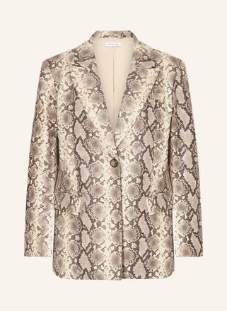 Mrs & Hugs Mrs & Hugs Blazer In Lederoptik beige