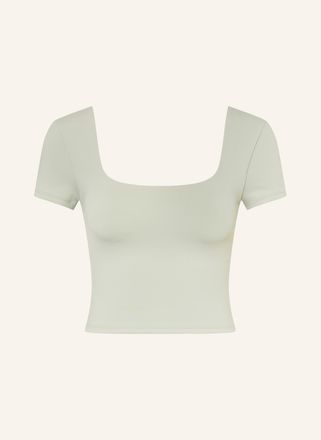 lululemon Lululemon Cropped-Shirt Wunder Under Smoothcover gruen