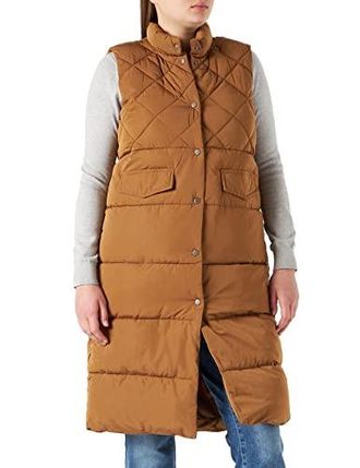 Only Onlstacy Gilet matelass&eacute; OTW Noos pour femme, Noix de coco grill&eacute;es., S
