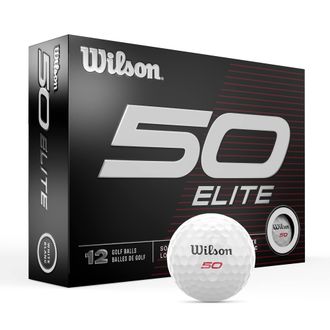 Wilson Unisex-Erwachsene Fifty Elite Golfbälle, Weiss/opulenter Garten