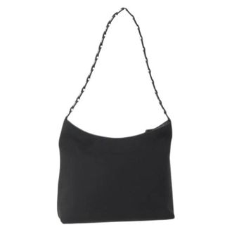 Ferragamo Sac bandouli&egrave;re en toile Pre-owned - Femme - Pre-owned - Noir - Taille: ONE Size