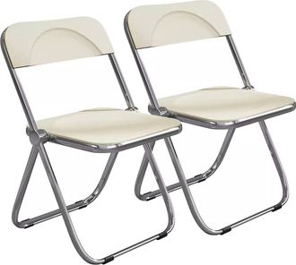 Generic Transparente faltbare Esszimmerstühle - stapelbar, tragbar und platzsparend mit verzinktem Rahmen für Hochzeiten, Veranstaltungen und Outdoor-Gebrauch