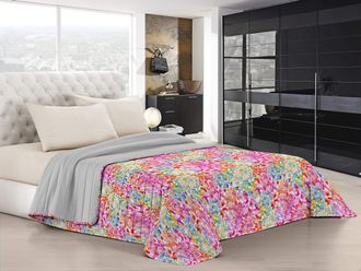 Italian Bed Linen Fantasy Doubleface Sommersteppdecke, 220x270cm, Spring, Microfiber, Kelin Doppel