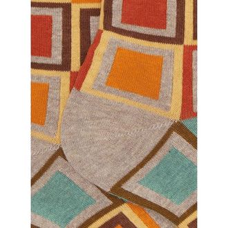 Dor&eacute; Dor&eacute; Chaussettes mi-hautes &agrave; carreaux en coton m&eacute;lang&eacute;