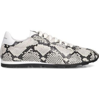 Stefano Lauran Trendige Snake Print Damen Sneakers - - Shoes - Damen - Grau - 37 EU