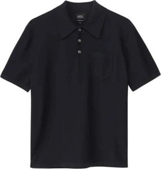 A.P.C. A.p.c., Homme, Tops, Bleu, Taille: M Eliot Polo