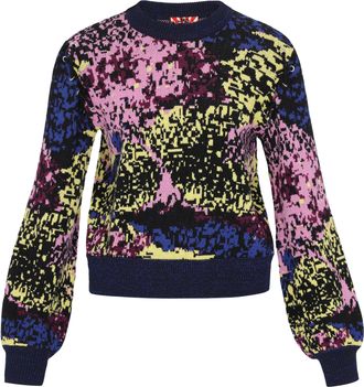 Mymo Pullover Frauen schwarz mehrfarbig