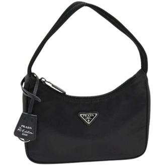 Prada Sac Mini en Nylon Pre-owned - Femme - Pre-owned - Noir - Taille: ONE Size