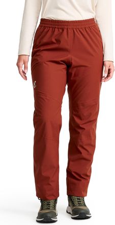 RevolutionRace Vector 2L Pants f&uuml;r Damen, Wasserichte und Winddichte Regenhose f&uuml;r Wandern, Fired Brick, L