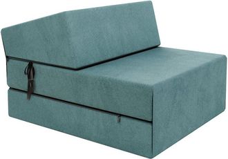 FDM Chauffeuse convertible moderne Turquoise 14 cm x 71 cm x 204 cm - Fabrication Européenne