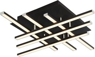 Searchlight Searchlight - Deckenlampe Deckenleuchte led Wohnzimmerlampe schwarz weiß dimmbar l 45,5 cm