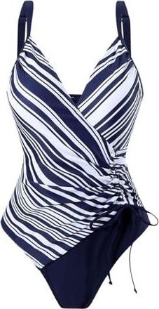 Generic Maillot de bain une pi&egrave;ce pour femme, contr&ocirc;le du ventre, maillot de bain dos nu, athl&eacute;tique, s&eacute;chage rapide, maillot de bain de vacances modeste, v&ecirc;t