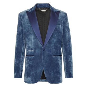 Philipp Plein Homme, Vestes, Bleu, Taille: M Blazer Lord Fit