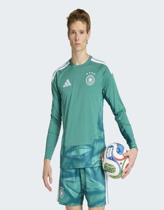 adidas adidas Performance - Allemagne 26 - Maillot de gardien domicile &agrave; manches longues - Vert sport