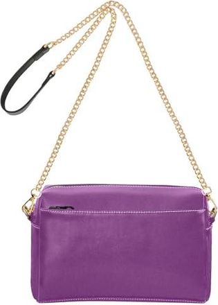 HMZXZ Sacs à bandoulière à texture violette pour femme, sacs à main en cuir, petits sacs à main à bandoulière, violet