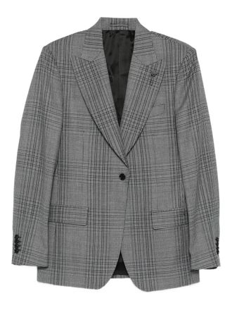 Lardini blazer à carreaux - Gris