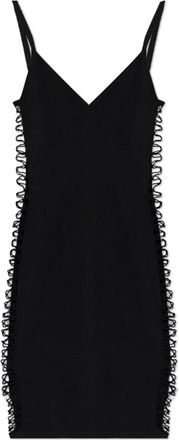 Dsquared2 Femme, Robes, Noir, Taille: 40 FR Robe avec d&eacute;coupes lat&eacute;rales d&eacute;coratives