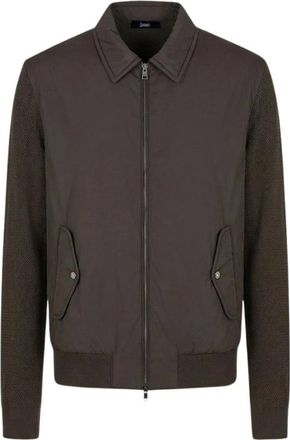 Herno Homme, Vestes, Brun, Taille: L Cardigan zipp&eacute;