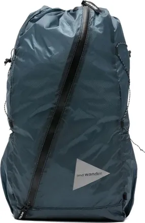 And Wander sac &agrave; dos &agrave; logo imprim&eacute; - Bleu