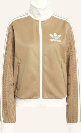 adidas Originals Adidas Originals Sweatjacke Knit Classic Im Materialmix braun