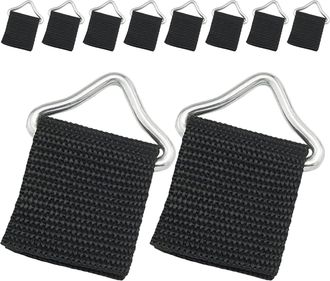 Cabilock 10 Sätze Trampolin Dreieck ringschnallen aus Robustem Metall Tragbare Trampolinringe mit Strap Langlebiges Trampolinzubehör für Sicheres Befestigen vo