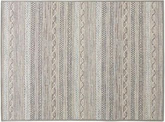 Oviala Tapis rectangulaire en polypropyl&egrave;ne 120x160 cm Gris