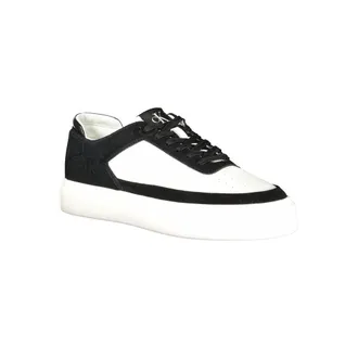 Calvin Klein Colorblock Suede Sneaker - White