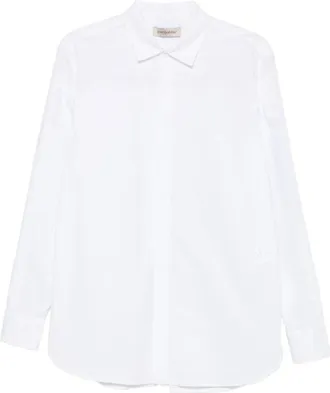 Gentryportofino Femme, Blouses et Chemises, Blanc, Taille: 40 FR Chemise &agrave; col pointu