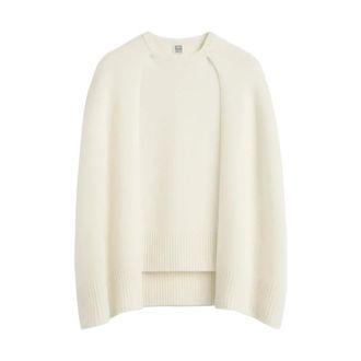 Toteme Crew Cape Strick - - Knitwear - Damen - Beige - S