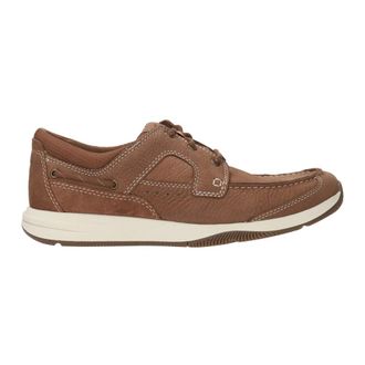 Clarks Homme, Chaussures, Brun, Taille: 42 EU Baskets mocassin en cuir marron