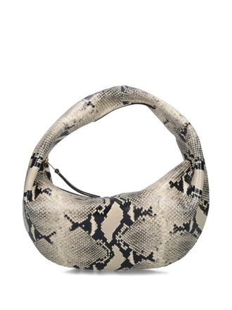 Khaite medium Olivia snakeskin-pattern shoulder bag - Nude