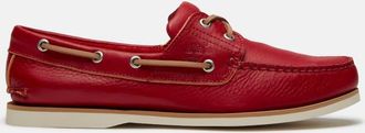 Timberland Chaussures bateau classiques pleine fleur - Rouge moyen