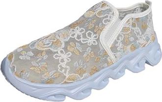 Generic Chaussures Sport L&eacute;g&egrave;res D&eacute;t&eacute; Confortables sans Lacet Legere Basket Enfiler avec Bande Lastique Coussin dair Antid&eacute;Rapantes Jogging Baskets Soulagemen