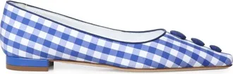 Manolo Blahnik Femme, Chaussures, Bleu, Taille: 38 EU Ballerines