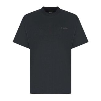 Gucci T-Shirt aus Baumwolljersey - - Tops - Herren - Schwarzk - M