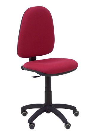 Piqueras y Crespo Modell 04CP Ergonomischer B&uuml;rostuhl mit Permanentkontaktmechanik, h&ouml;henverstellbar und r&auml;der parkett Sitz und R&uuml;cken gepolstert in Stoff BALI kastanie