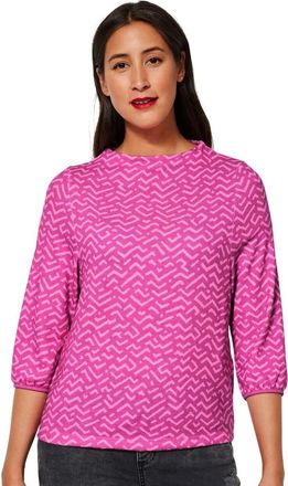 Street One Damen A318813 Bedrucktes T-Shirt, Lavish pink, 36