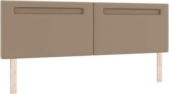 vidaXL Kopfteil Wandmontiert mit Kopfteil Cappuccino 180 cm pvc Vidaxl