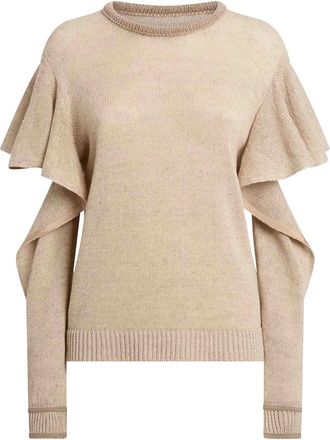 Moschino Pull Col Rond - Blanc