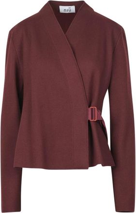 Niù Niu, Femme, Vestes, Rouge, Taille: 40 FR Giacca a portafoglio